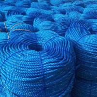 China High Tenacity 4 Strands Marine Fishing Twisted Rope PE PP 8mm to 56mm Diameter for sale