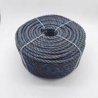 China 3 Strand Twisted Mooring Rope 64mm Polyester Polypropylene PP Nylon Marine Rope Floating for sale