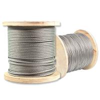 China Galvanized Steel Wire Rope 20mm Marine Cable 6x19 High Carbon Steel Core Heavy Duty for sale