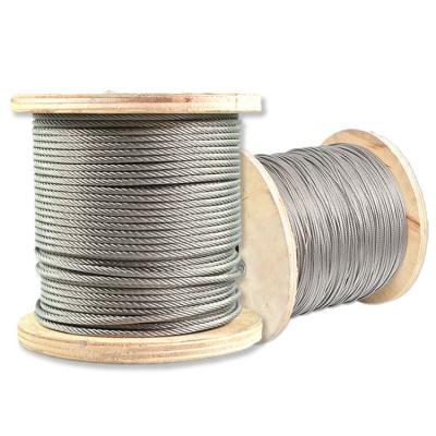 China Galvanized Steel Wire Rope 20mm Marine Cable 6x19 High Carbon Steel Core Heavy Duty for sale