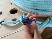 China 8 Strand Galvanized PP Combination Rope 40mm High Tensile Marine Mooring Line for sale