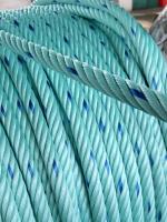 China 8 Strand Galvanized PP Combination Rope 40mm High Tensile Marine Mooring Line for sale