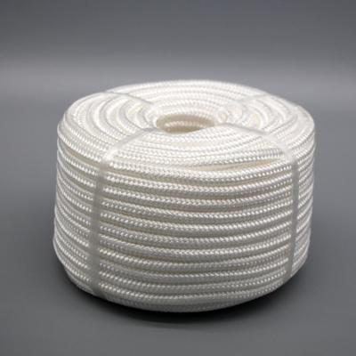 China 30MM 16 Strand Braided Polyester Rope With Nautical Rope for sale