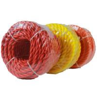 China 4 Strands Twisted PP Rope 100m 200m Custom Length Polypropylene Mooring Rope for Marine for sale