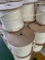 China 3 Strand Twisted Rope 38mm 60mm Polyester Nylon PP Heavy Duty Marine Mooring Line for sale