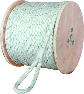 China 10mm Double Braided Polyester Nylon Twisted Rope 12 Strand Heavy Duty Multipurpose Sailing Rope for sale