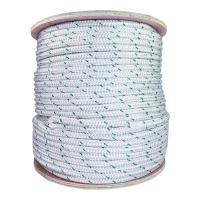 China 10mm Double Braided Polyester Nylon Twisted Rope 12 Strand Heavy Duty Multipurpose Sailing Rope for sale