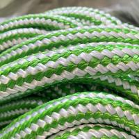 China 12 Strands Braided Rope 6mm to 18mm Nylon Polyester Double Braided High Strength Marine Rope for sale