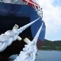 China 12 Strand Braided Marine Mooring Rope Polyester Nylon PP Hawser 20mm to 160mm Diameter for sale