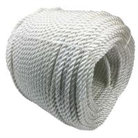 China 12mm 220m 3 Strand Nylon Polyamide Twisted Rope Low Elongation Soft Dock Anchor Rope for sale