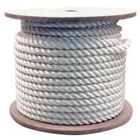 China White Nylon Rope 32mm Diameter 3 Strand Twist Marine Mooring Line 220m Coil for sale