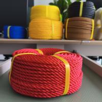 China 3 Strand Twisted Polyethylene Rope 10mm 12mm 14mm 220m Fishing Marine PE Boat Rope for sale
