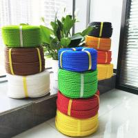 China 3 Strand Twisted Polyethylene Rope 10mm 12mm 14mm 220m Fishing Marine PE Boat Rope for sale