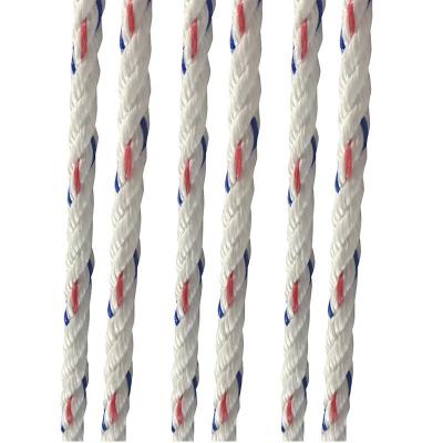 China 100% Virgin PE Twisted 3 Strand Rope 4mm to 56mm Diameter for Fishing and Marine for sale