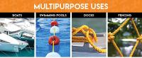 China 100% Virgin PE Twisted 3 Strand Rope 4mm to 56mm Diameter for Fishing and Marine for sale