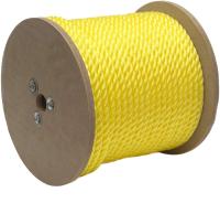 China 3 Strand Twisted Polypropylene Marine Rope Yellow Blue White 8mm Diameter Floating for sale