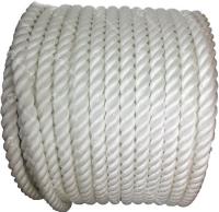 China White 3 Strand Twisted Nylon Soft Rope 12mm 16mm High Strength Polyamide Marine Packing Rope for sale