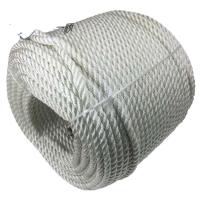 China White 3 Strand Twisted Nylon Soft Rope 12mm 16mm High Strength Polyamide Marine Packing Rope for sale