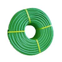 China 8mm 3 Strand Twisted Polypropylene Rope 220m Coil Buoyant Marine Fishing Packaging Rope for sale
