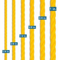 China High Strength 4 Strands PP Danline Rope 8mm 220m Floating Polypropylene for sale