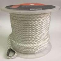 China 3/8 Inch x 200 Feet Premium Three Strand Twisted Nylon Marine Anchor Rope High Tensile Strength for sale