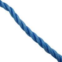 China High Strength PP 3 Strand Twisted Marine Rope 16mm Diameter 158 Ktex for sale