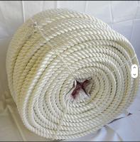 China 3 Strand Nylon Twisted Rope 20mm 22mm 24mm Marine Grade Mooring Rope High Tensile for sale