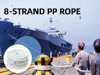 China 8 Strand PP Polypropylene Braided Rope Marine Mooring Rope 20mm 220m for sale