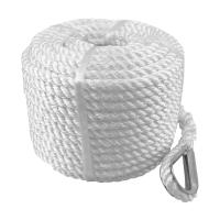 China 3 Strand Twisted Anchor Line Premium Braided Polypropylene Nylon Rope for Yacht 12mm 220m for sale