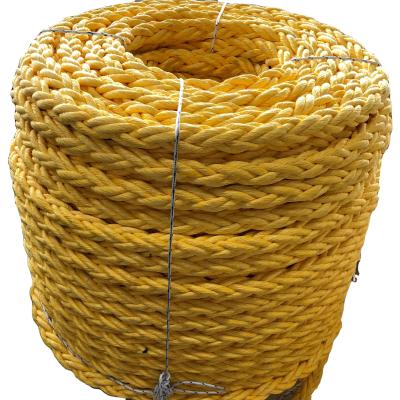 China 8 or 12 Strand UHMWPE PP Danline Floating Mooring Rope for Ship Marine 220m for sale