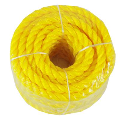 China Twisted Polypropylene PP Rope 3 or 4 Strands Marine Fishing Rope 20mm 220m for sale