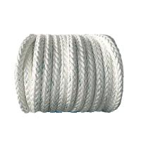 China White 8 Strand Braided Nylon Rope 10-160mm Marine Boat Ship Mooring Line Custom for sale