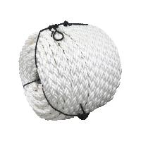 China White 8 Strand Braided Nylon Rope 10-160mm Marine Boat Ship Mooring Line Custom for sale
