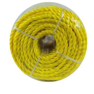 China 3 or 4 Strand Twisted Polypropylene Mooring Rope 100m 200m Custom Length PP Rope for sale