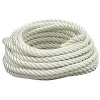 China 3 Strand Nylon Twisted White Marine Packing Rope 8mm Diameter 13.8kN Breaking Load for sale