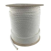China 3 Strand Nylon Twisted White Marine Packing Rope 8mm Diameter 13.8kN Breaking Load for sale