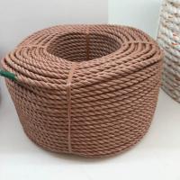 China 3 Strand Twisted Blue PP Monofilament Danline Polysteel Rope 10mm x 200m High Breaking Strength Marine Boat for sale