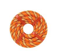 China Orange Double Braid Arborist Rigging Rope Nylon 12mm 30.1kN Breaking Strength for sale
