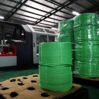 China 3-Strand Polyester Twist Rope Black Gold White 5mm 6mm Marine Rope High Strength for sale