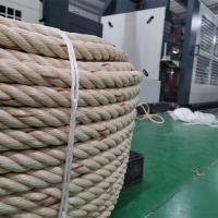 China 3-Strand Polyester Twist Rope Black Gold White 5mm 6mm Marine Rope High Strength for sale
