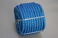China Fishing Marine Polypropylene PP Danline 3 Strand Twisted Floating Polysteel Rope 8mm for sale
