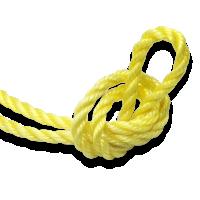 China 3 Strands Twisted PP Polypropylene Rope 6mm 100m for Fishing Net and Packaging for sale