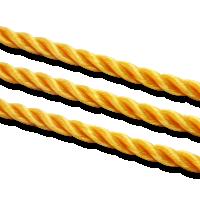 China 3 Strands Twisted PP Polypropylene Rope 6mm 100m for Fishing Net and Packaging for sale