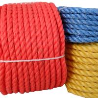 China High Strength PP 3 Strand Twisted PE Twine Nylon Marine Rope 16mm 50m for sale