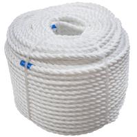 China High Strength PP 3 Strand Twisted PE Twine Nylon Marine Rope 16mm 50m for sale