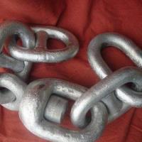 China U2 U3 Grade Stud Link Anchor Chain 16mm to 120mm for Ship Marine Mooring for sale