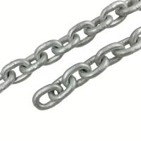 China 11mm Galvanized Anchor Chain DIN766 Marine Link Chain 12.5 kN Breaking Load for sale