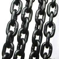 China High Tensile Black Heavy Duty Welded Alloy Steel G80 G100 Lifting Link Load Chain 8mm 10mm for sale