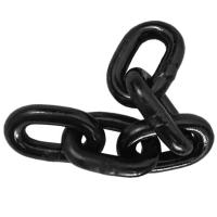 China High Tensile Black Heavy Duty Welded Alloy Steel G80 G100 Lifting Link Load Chain 8mm 10mm for sale