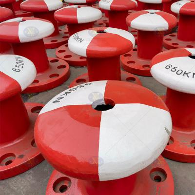 China Cast Steel Marine Pillar Bollard 200t Capacity for Port Mooring Solutions for sale